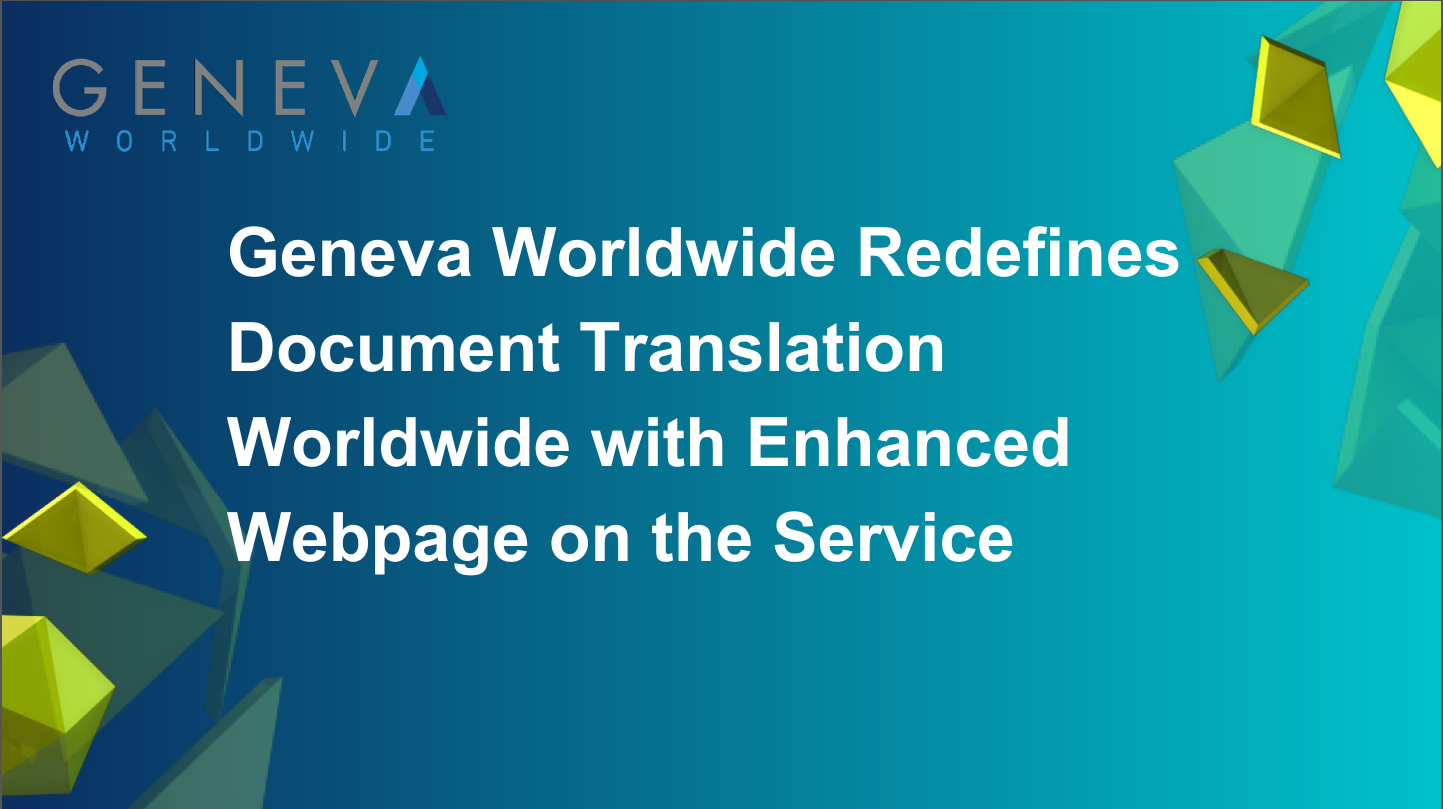 Geneva Worldwide Unveils Guide on Records Translation