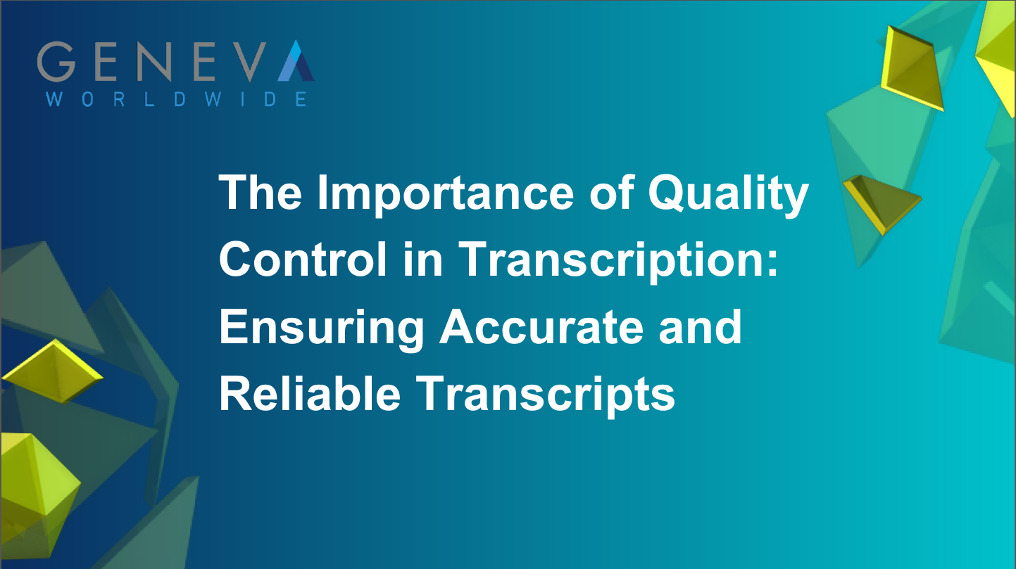 The Importance of Quality Control in Transcription Services